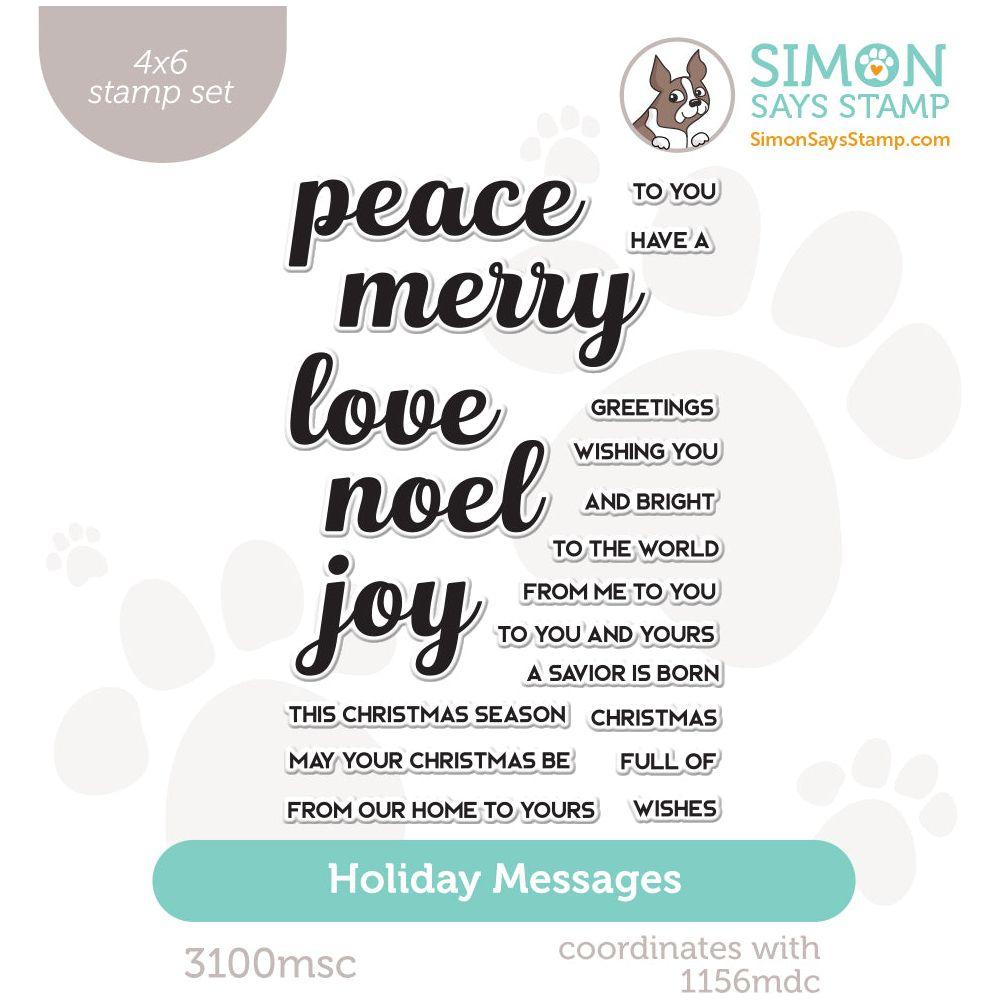 Simon Says Clear Stamps Holiday Messages 3100msc Sweet Wishes – Simon ...