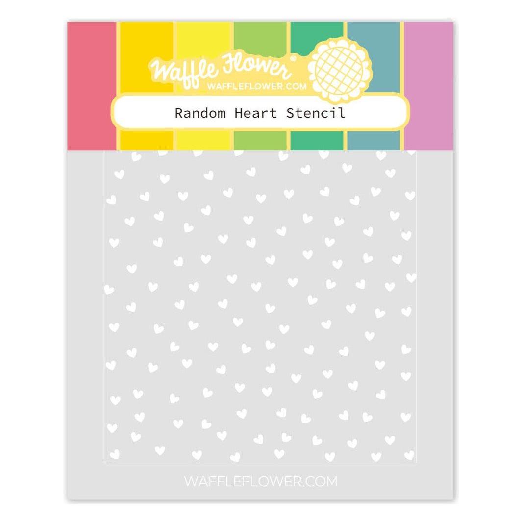 Waffle Flower Random Heart Stencil 421658 – Simon Says Stamp
