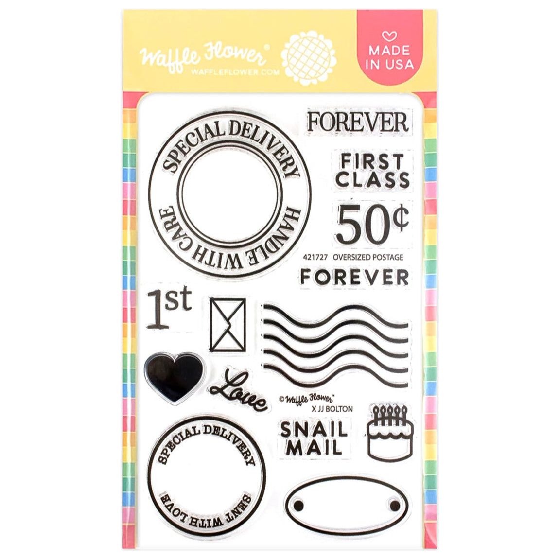 Waffle Flower Oversized Postage Clear Stamps 421727 – Simon Says Stamp