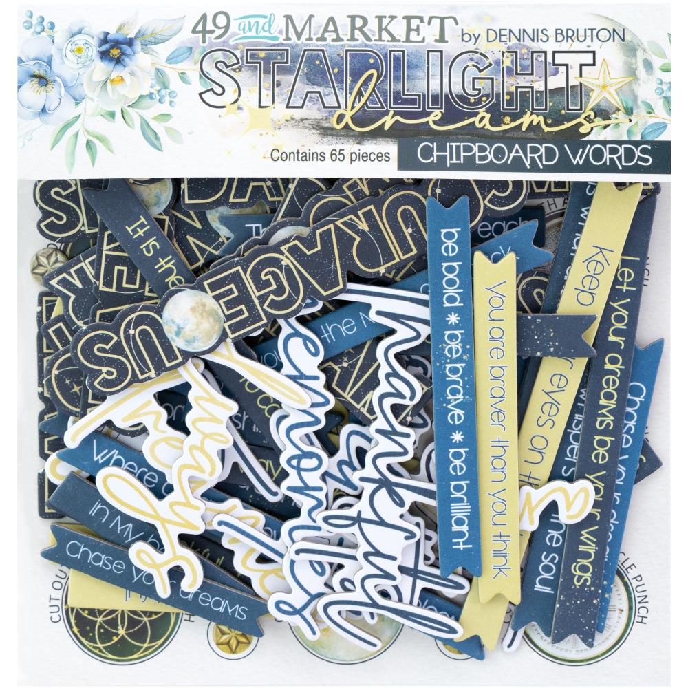 49 And Market Starlight Dreams Words Chipboard Elements dsd-30709 ...