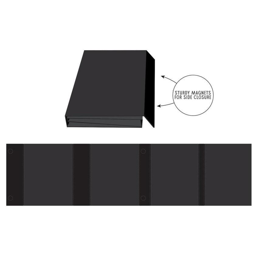 49 and Market Create-An-Album Quadruple Flip Album Base Black caa-3288 ...