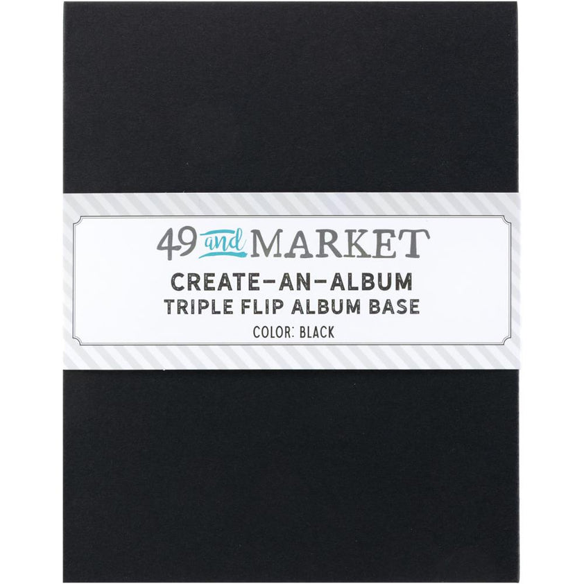 49 and Market Create-An-Album Triple Flip Album Base Black caa-32864 ...