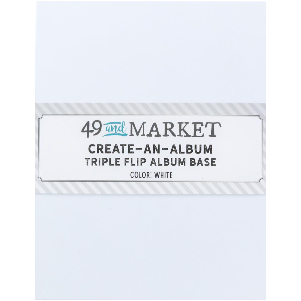 49 and Market Create-An-Album Triple Flip Album Base White caa-32857 ...