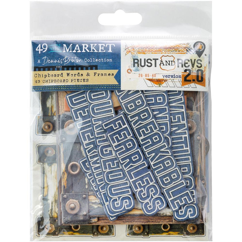 49 and Market Rust and Revs 2.0 Chipboard Set rr2-31553 – Simon Says Stamp