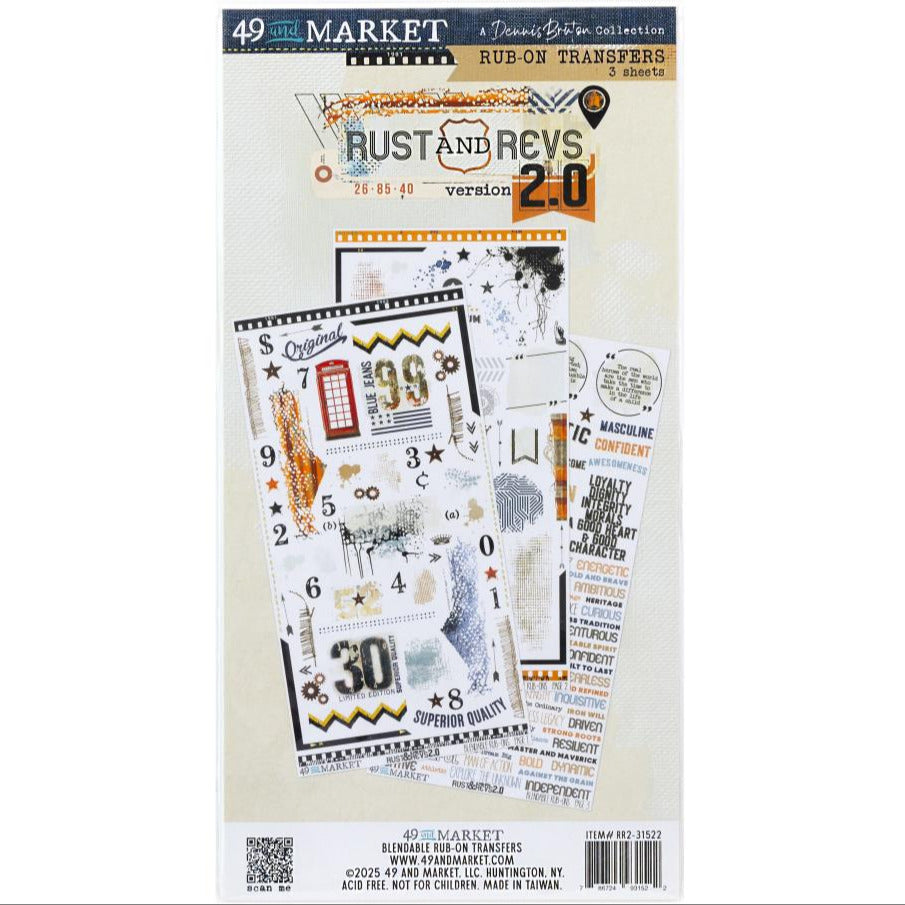 49 and Market Rust and Revs 2.0 Rub On Transfers rr2-31522 – Simon Says ...