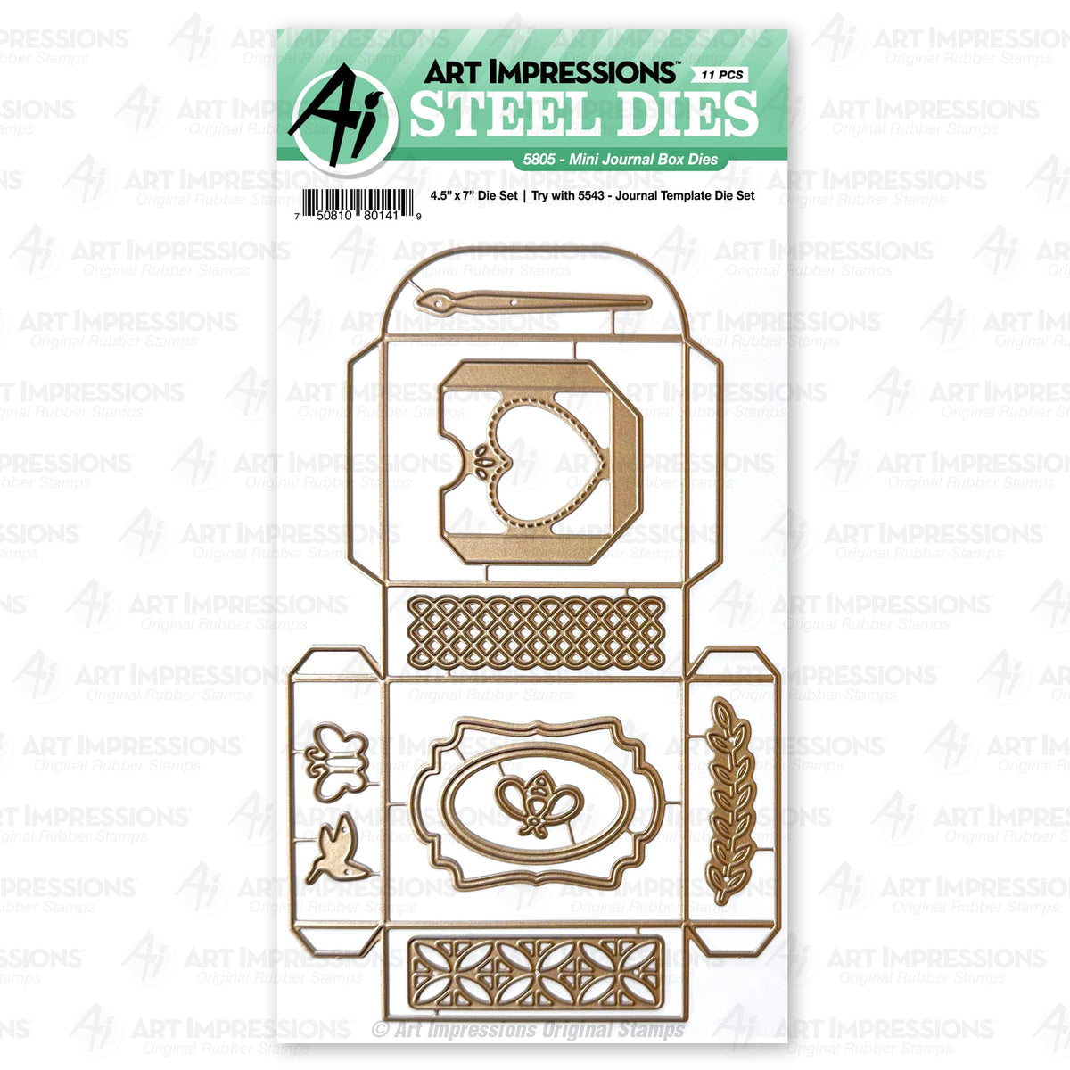 Art Impressions Mini Journal Box Template Die Set 5805 – Simon Says Stamp