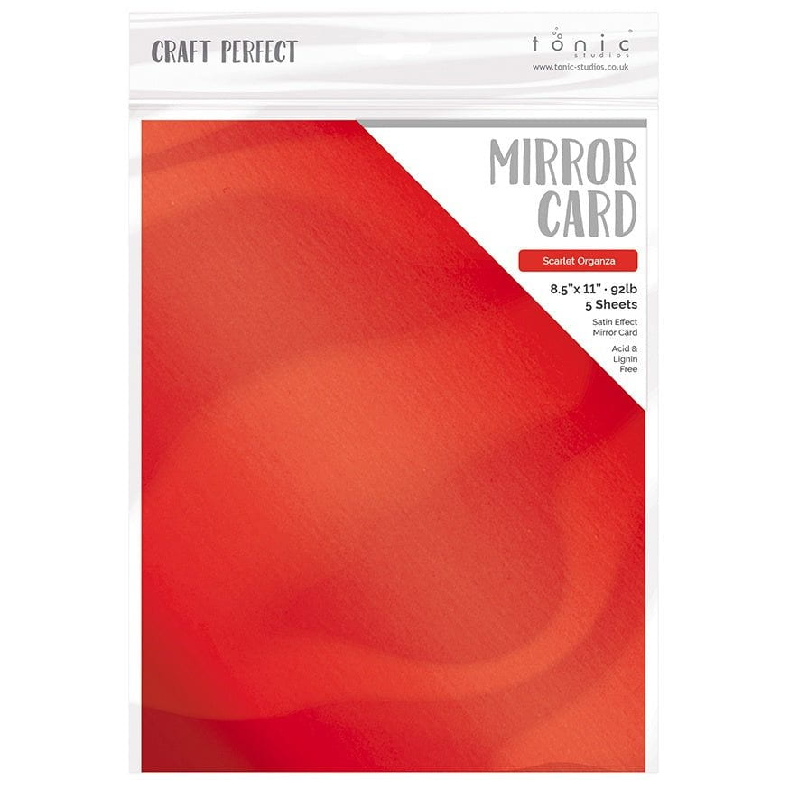 Tonic Scarlet Organza 8.5 x 11 Mirror Card Satin Cardstock 9486E ...