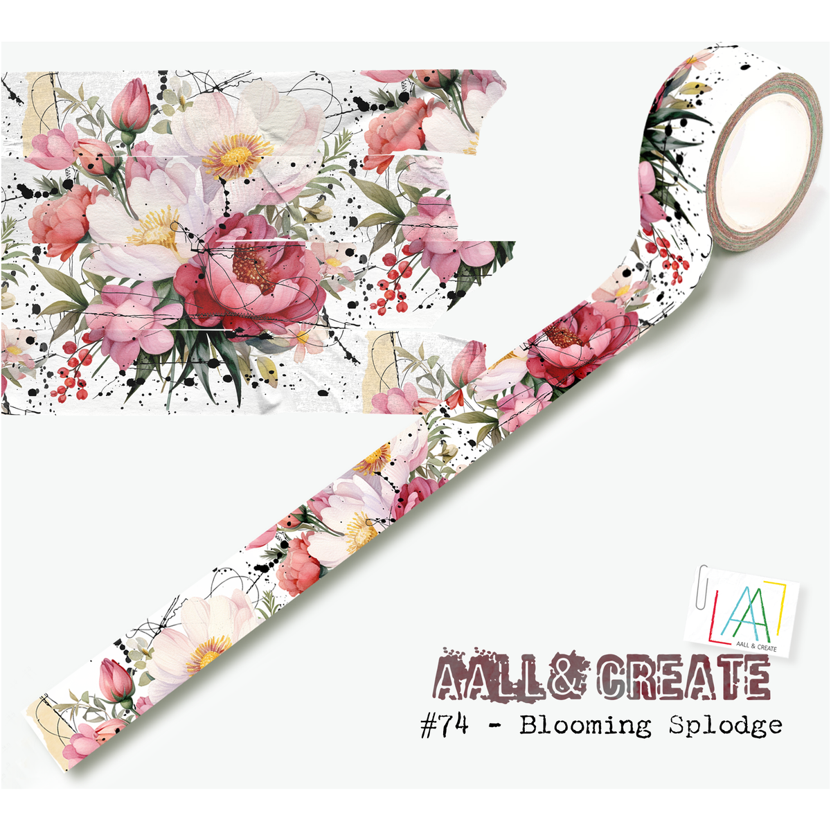 AALL & Create Blooming Splodge Washi Tape 74 – Simon Says Stamp