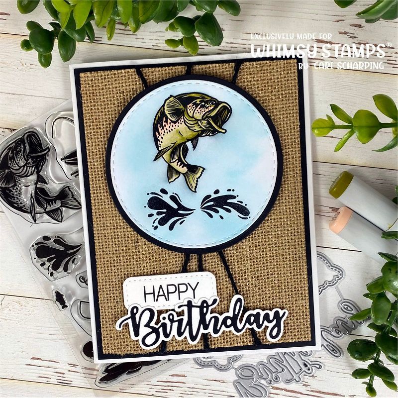 Whimsy Stamps Born to Fish Clear Stamps cwsd449* – Simon Says Stamp