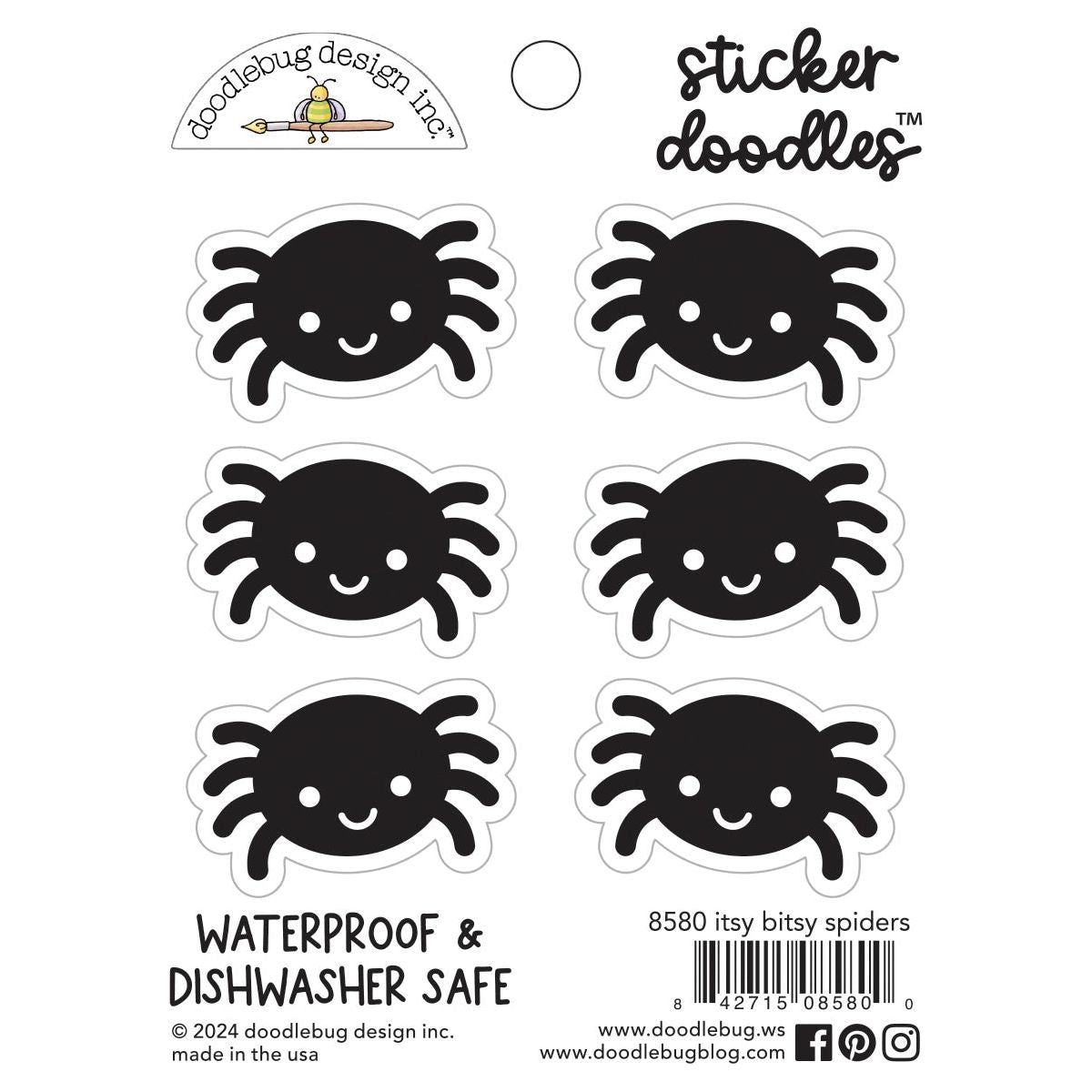 Doodlebug Itsy Bitsy Spiders Sticker Doodles 8580 – Simon Says Stamp
