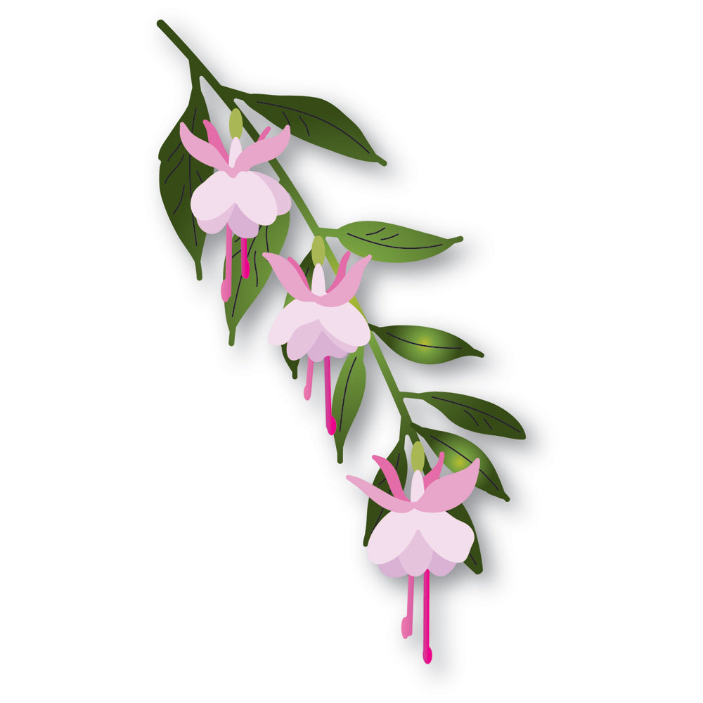 Memory Box Little Fuchsia Flower Trio and Branch Dies 94788 – Simon ...
