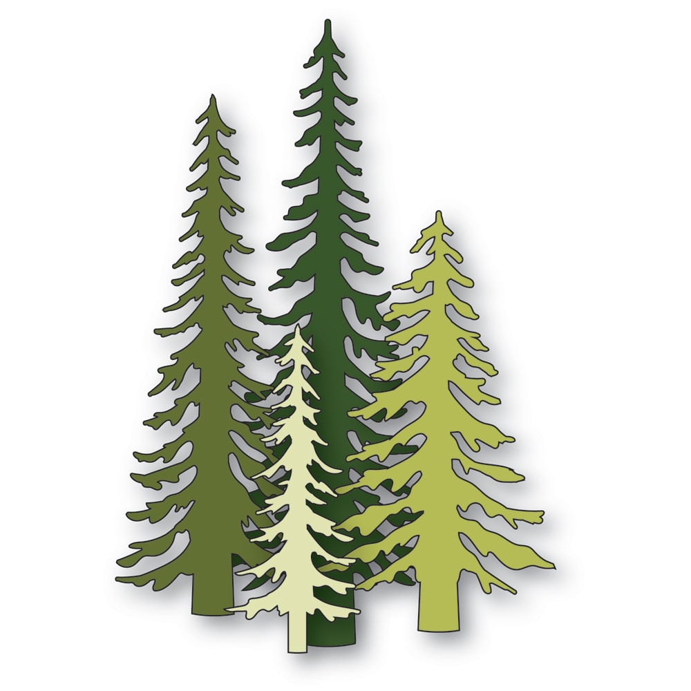 Memory Box Tall Evergreen Trees Dies 94939 – Simon Says Stamp