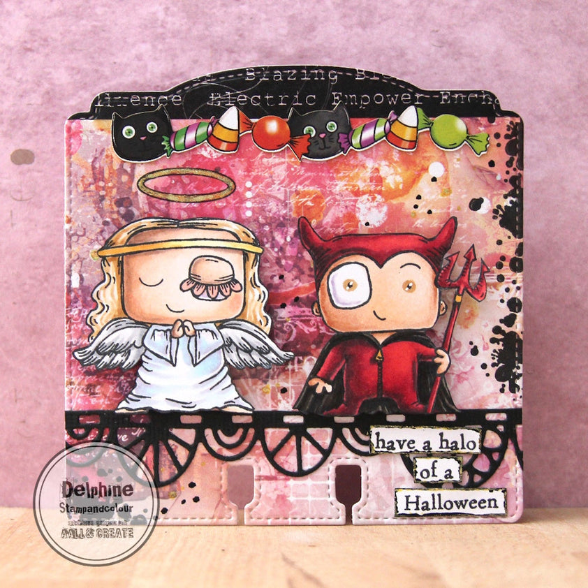 AALL & Create Angel and Devil A7 Clear Stamp Set 1201 – Simon Says Stamp