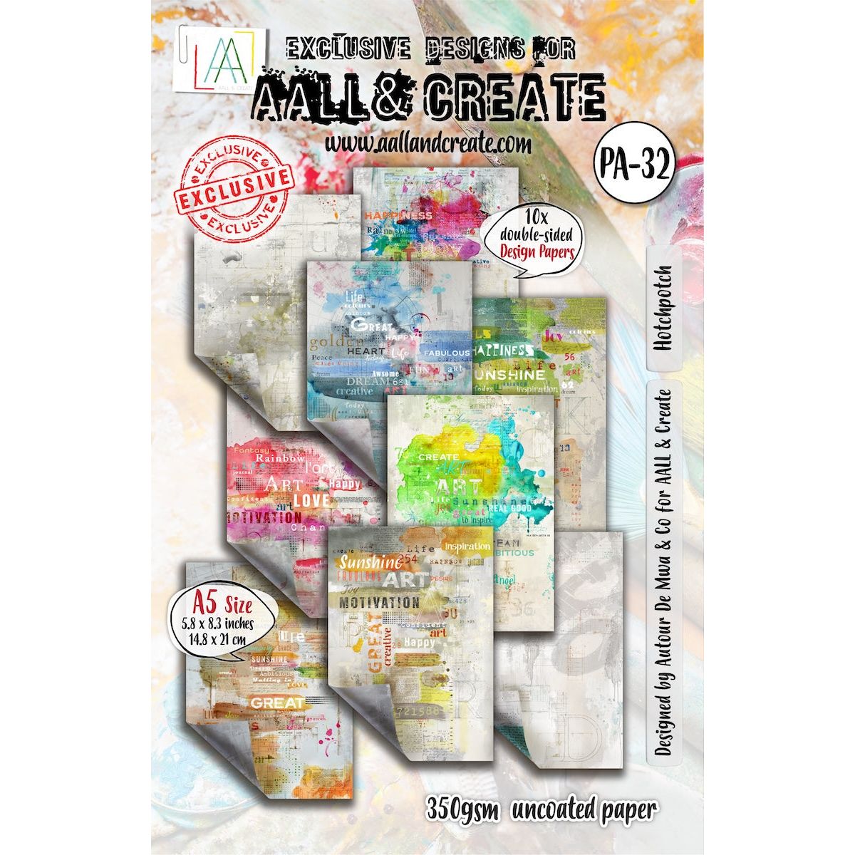 AALL & Create Hotchpotch A5 Design Paper pa032 – Simon Says Stamp