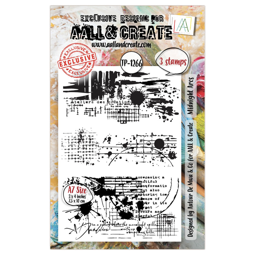 AALL & Create Midnight Arcs A7 Clear Stamps 1266 – Simon Says Stamp