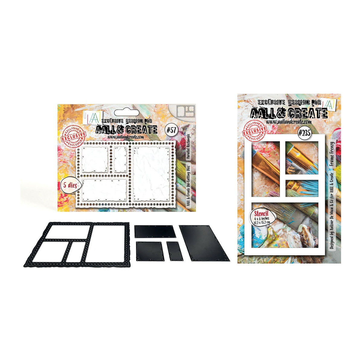 AALL & Create Parallel Rectangle Frame Stencil and Die Bundle – Simon ...