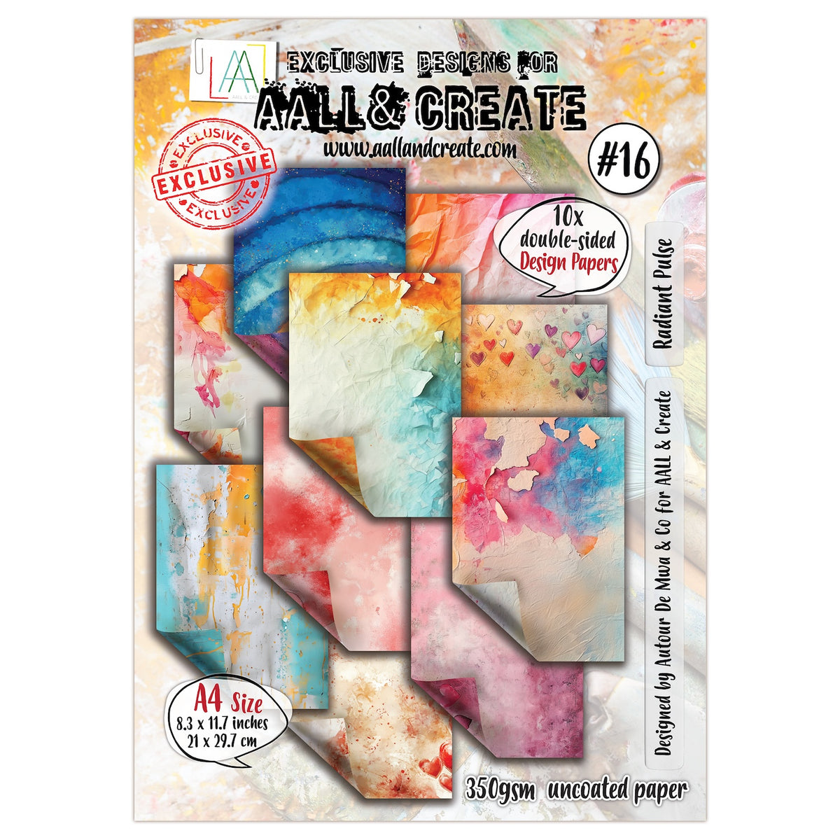 AALL & Create Radiant Pulse A4 Design Paper pa-016 – Simon Says Stamp