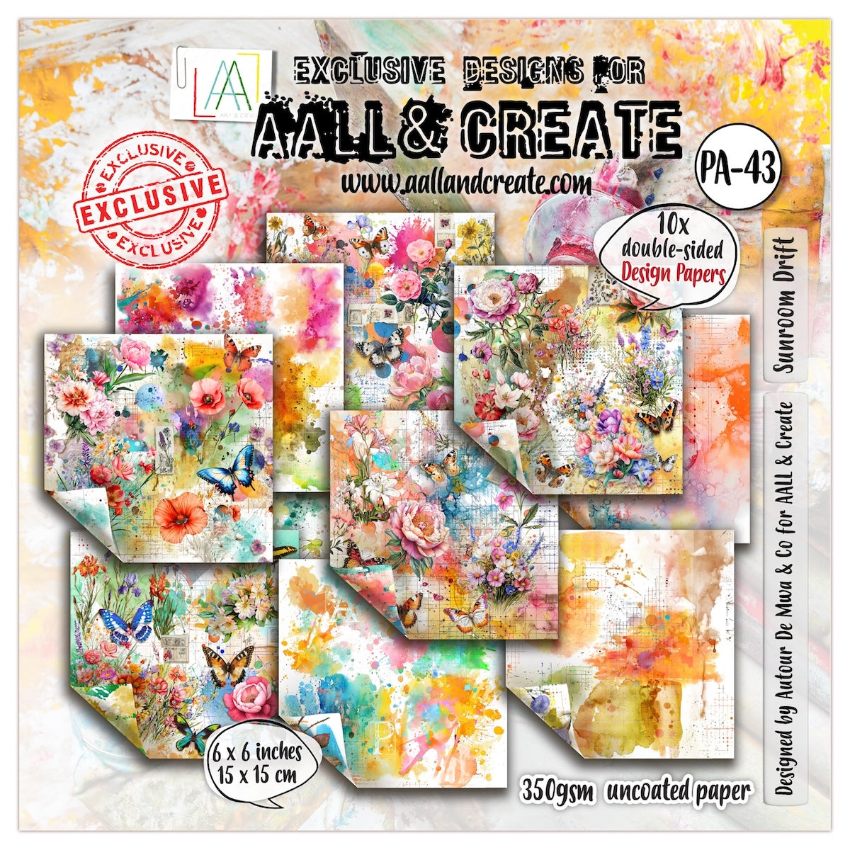 AALL & Create Sunroom Drift 6x6 Design Paper pa-043 – Simon Says Stamp