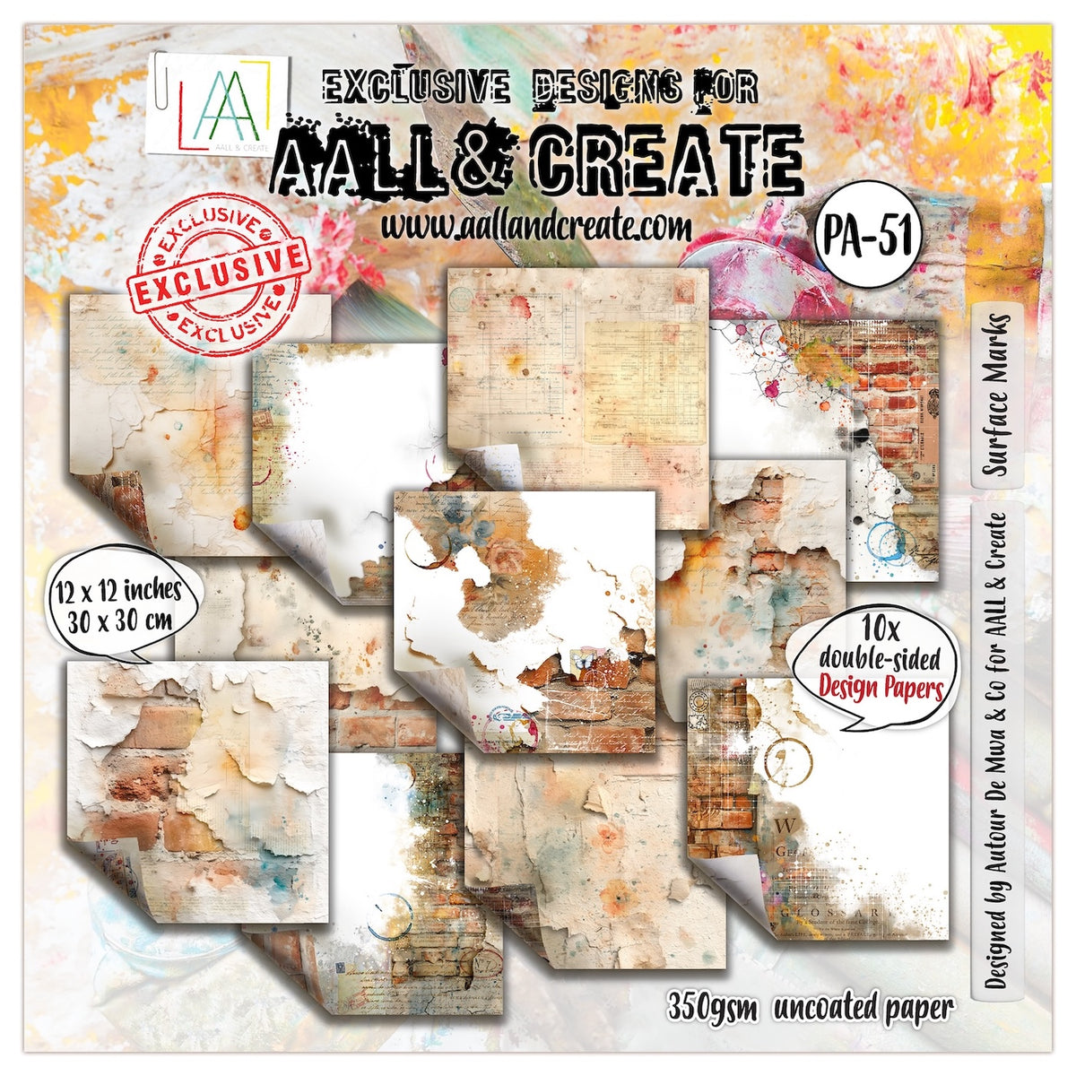 AALL & Create Surface Marks 12x12 Design Paper pa-51 – Simon Says Stamp