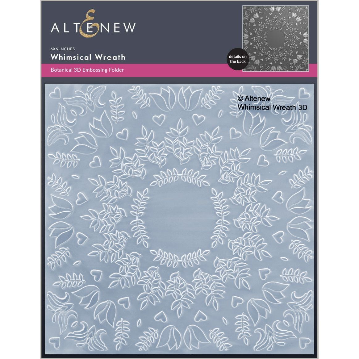Altenew Whimsical Wreath 3D Embossing Folder alt8668* – Simon Says Stamp