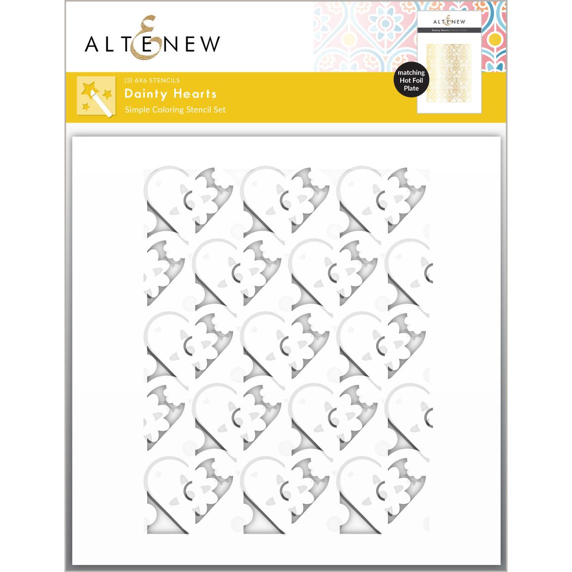 Altenew Dainty Hearts Stencils alt8701* – Simon Says Stamp
