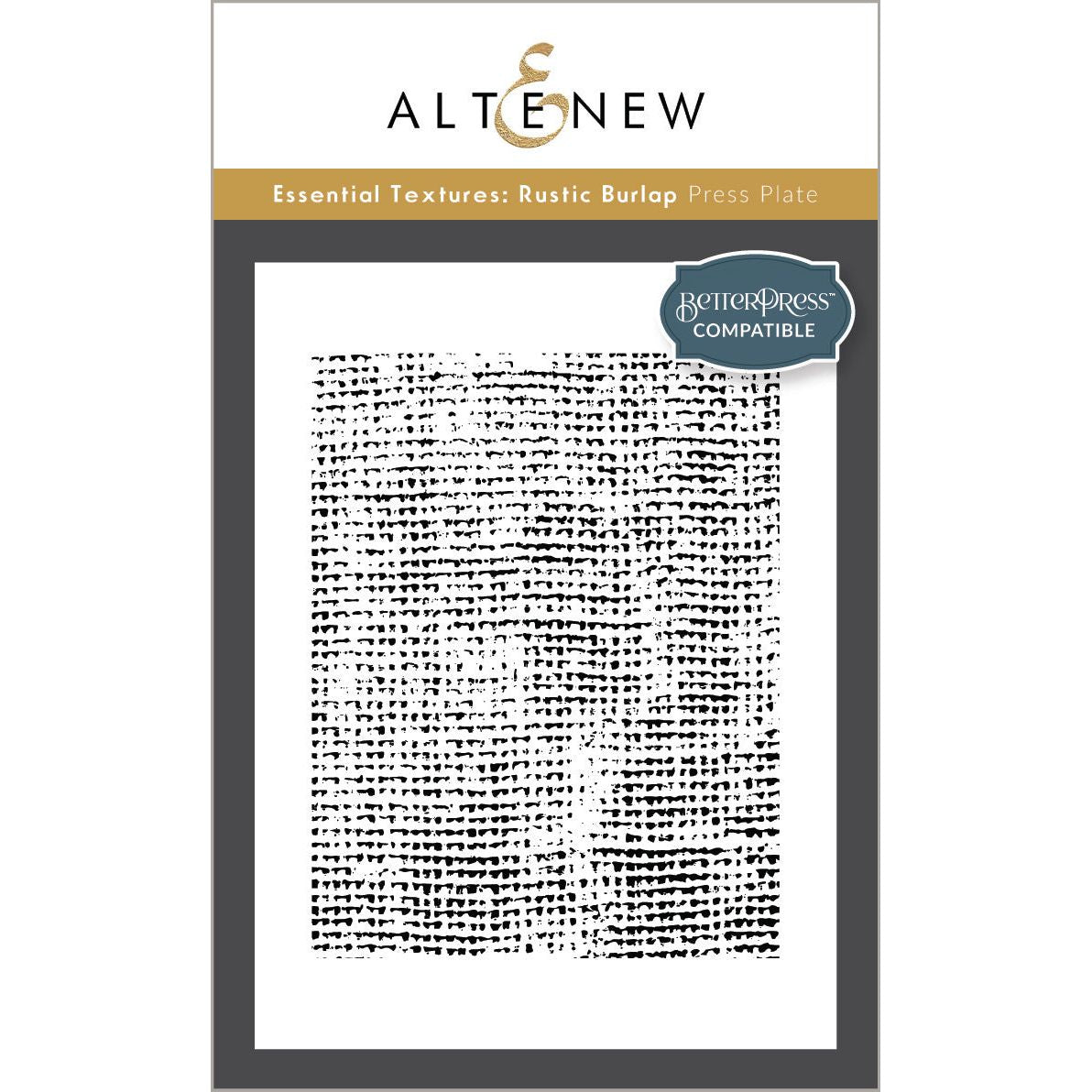 Altenew Essential Textures Rustic Burlap Press Plate alt8822 – Simon ...