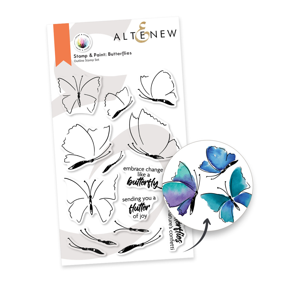 Altenew Paint and Stamp Butterflies Clear Stamps alt8915* – Simon Says ...