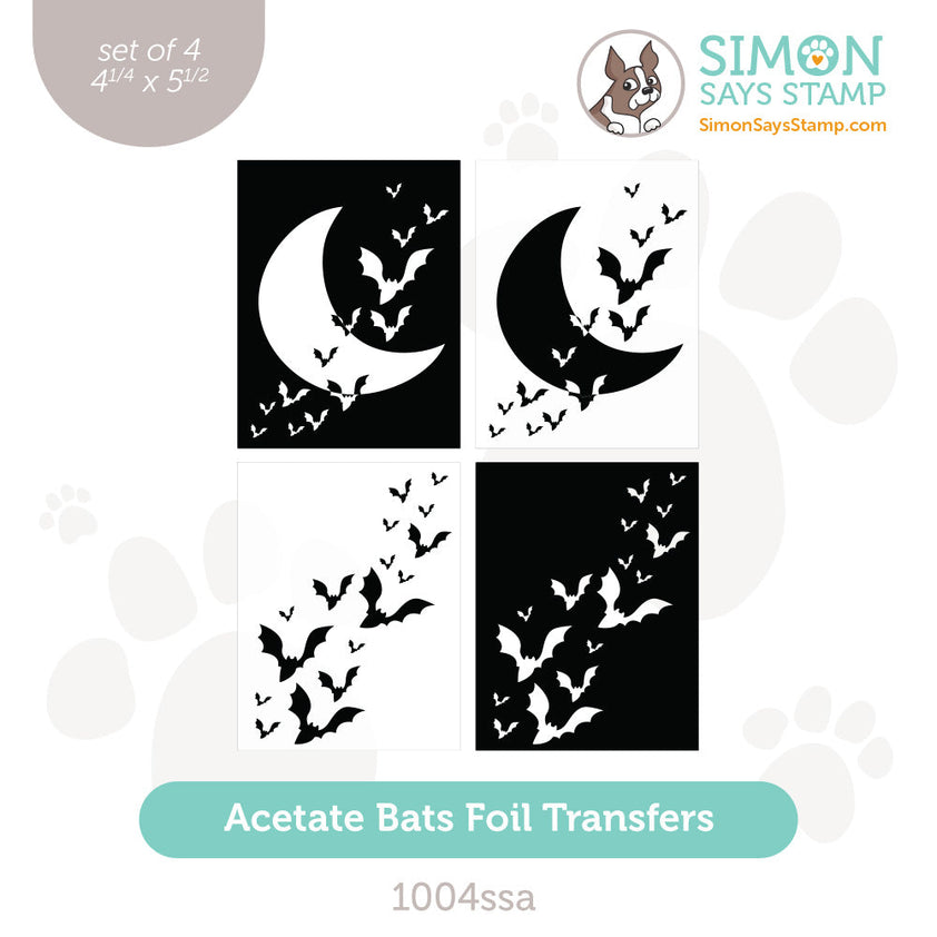 Simon Says Stamp Bats Acetate Foil Transfer Sheets 1004ssa Cheering fo