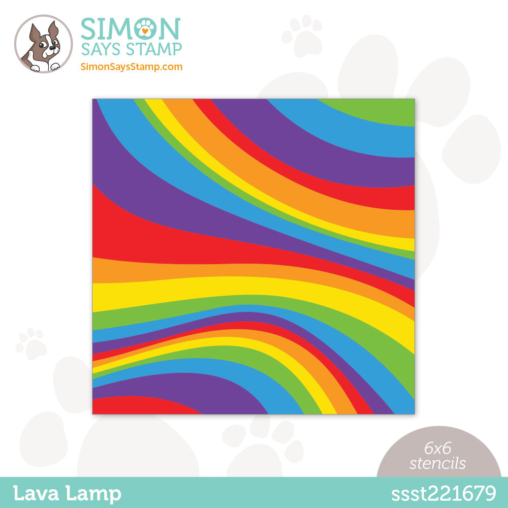 Simon Says Stamp Set of 6 Stencils Lava Lamp ssst221679 Out Of This Wo