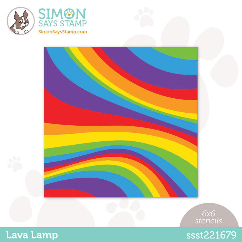 Simon Says Stamp Stencils Lava Lamp ssst221679 Out Of This World