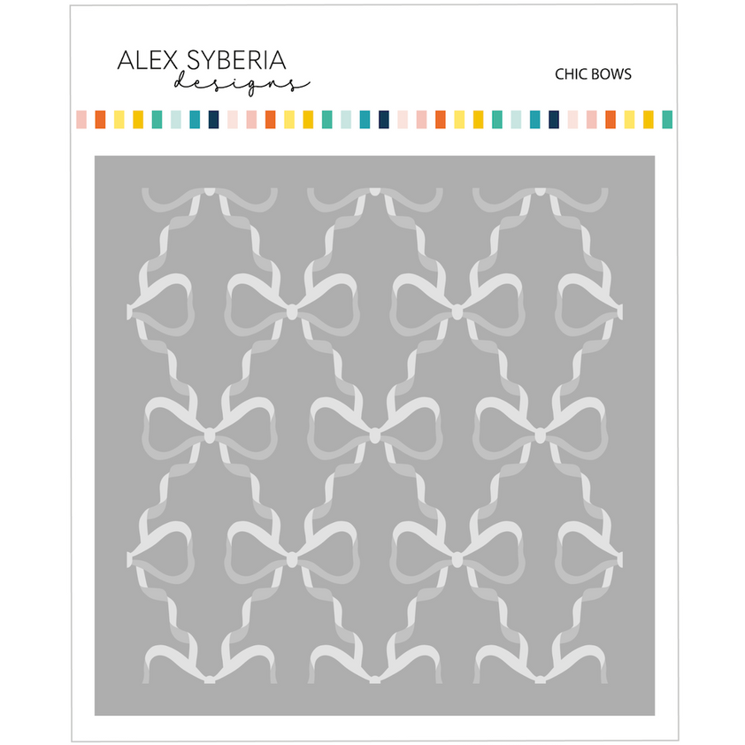 Alex Syberia Designs Chic Bows Stencil Set asd-ste-200 – Simon Says Stamp