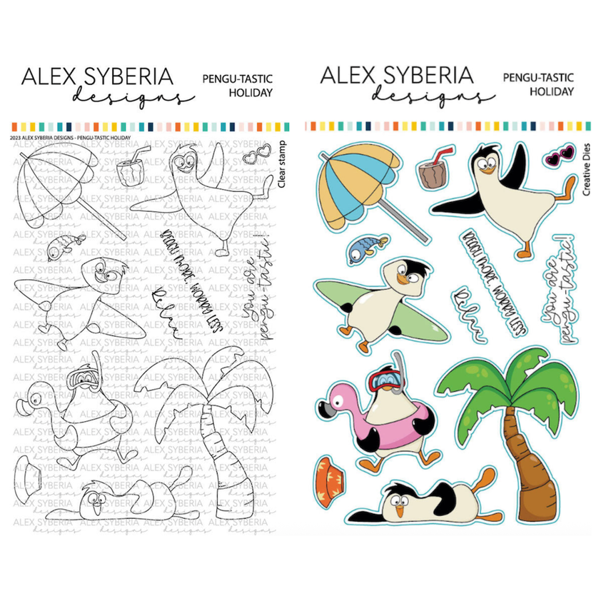 Alex Syberia Designs Pengu-tastic Holiday Stamp and Die Bundle – Simon ...