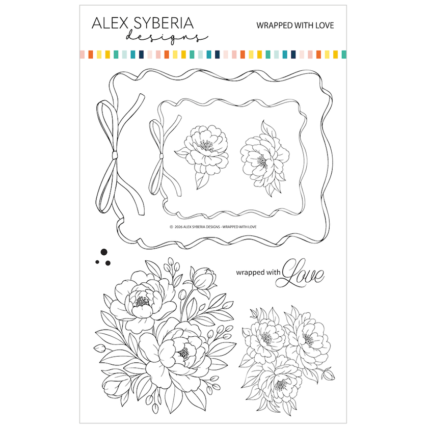 Alex Syberia Designs Wrapped with Love Clear Stamp Set asd-sta-217 ...