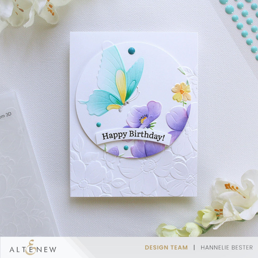 Altenew Flutter and Bloom 3D Embossing Folder alt10041 – Simon Says Stamp