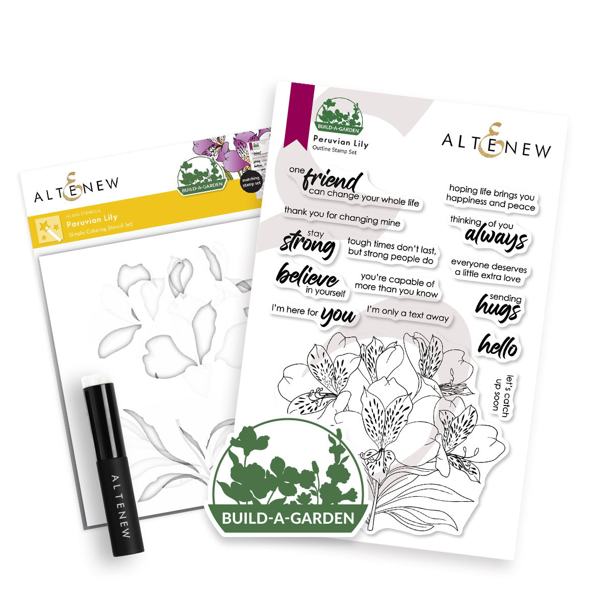 Altenew Build-A-Garden Peruvian Lily Set alt10686bn – Simon Says Stamp