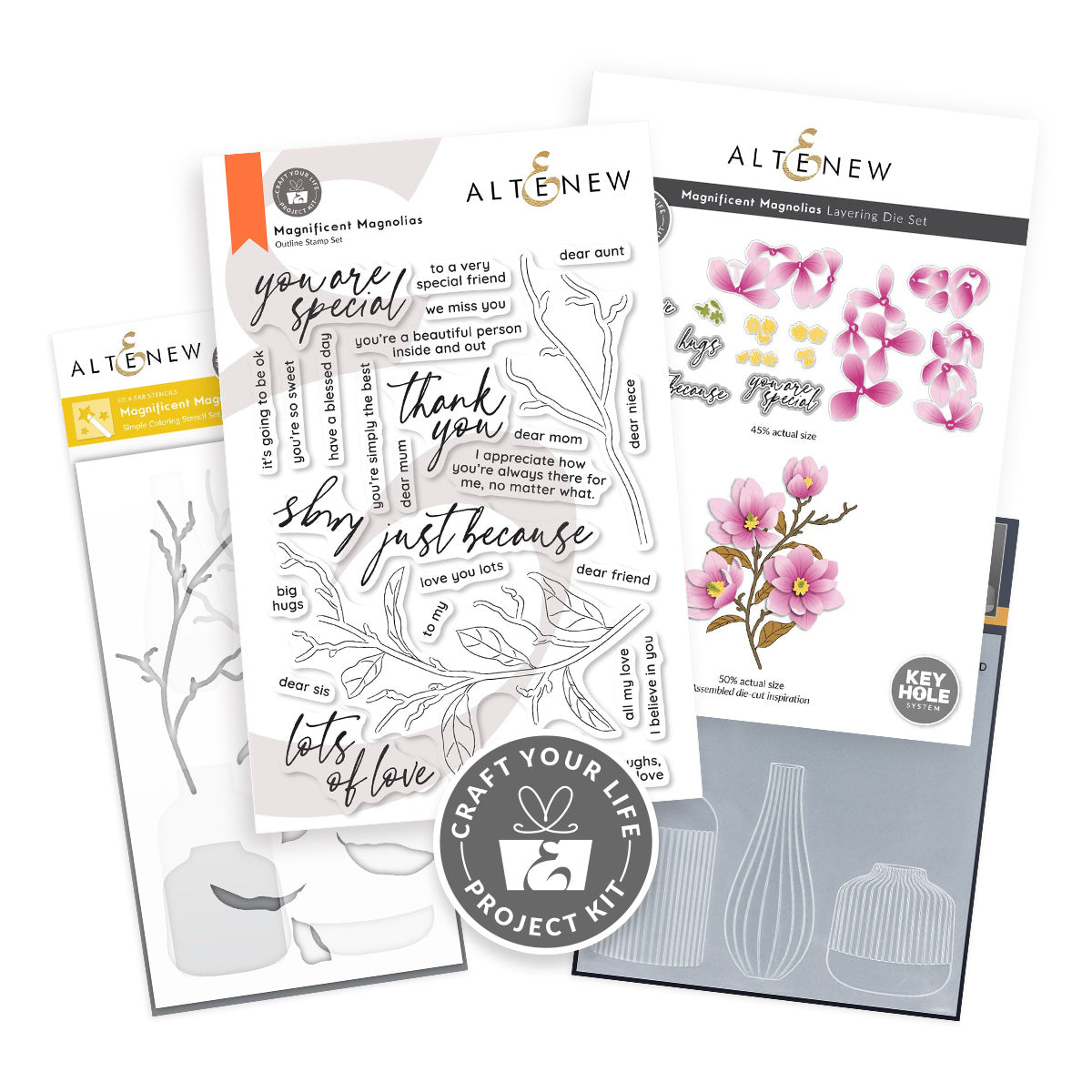 Altenew Craft Your Life Project Kit Magnificent Magnolias alt10828bn ...