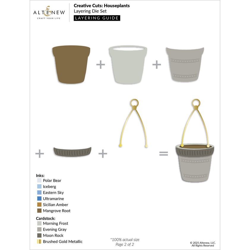Altenew Creative Cuts Houseplants Layering Dies alt10695 – Simon Says Stamp