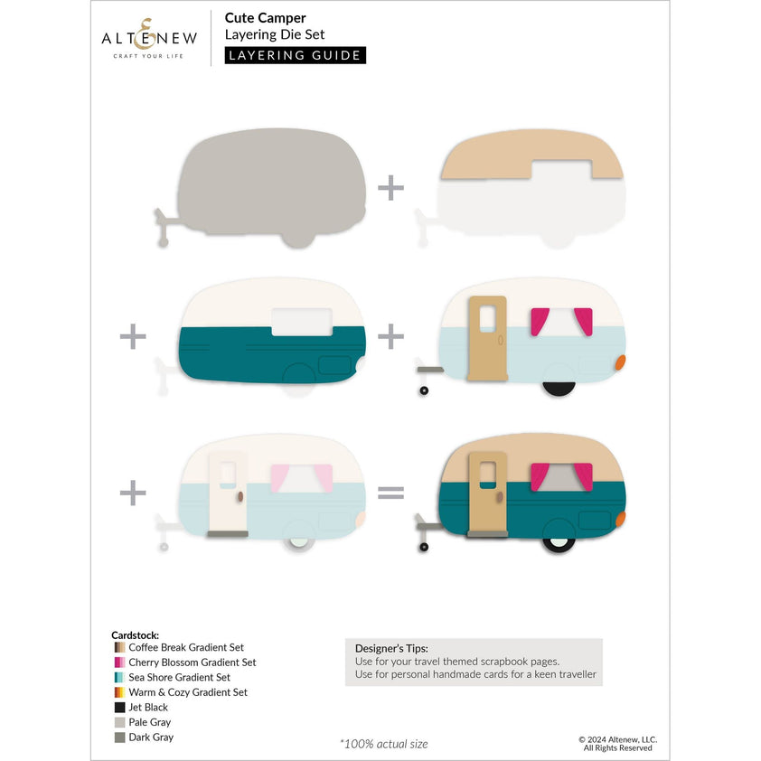 Altenew Cute Camper Layering Dies alt10304 – Simon Says Stamp