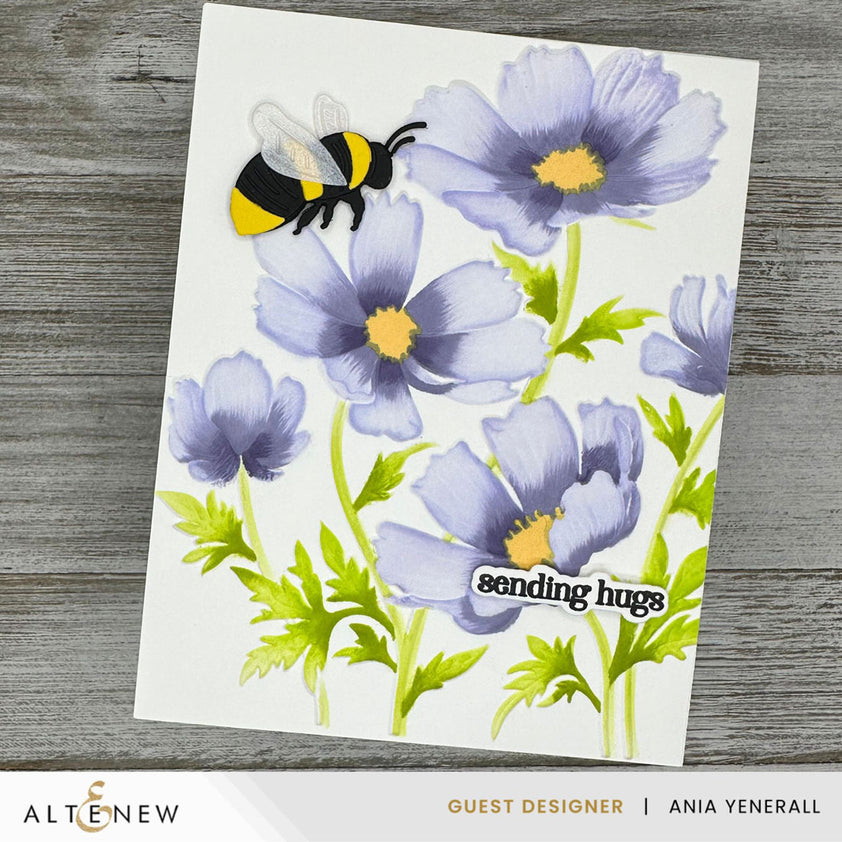 Altenew Dancing Cosmos Simple Coloring Stencils alt11074 – Simon Says Stamp