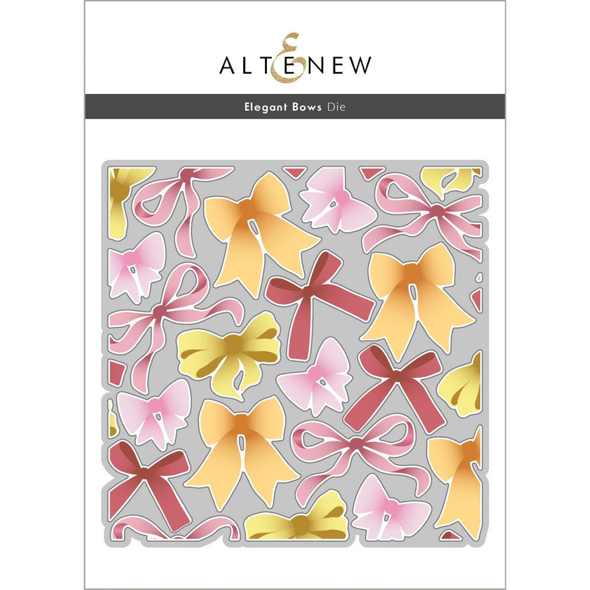 Altenew Elegant Bows Stencil Die and 3D Embossing Folder Set – Simon ...