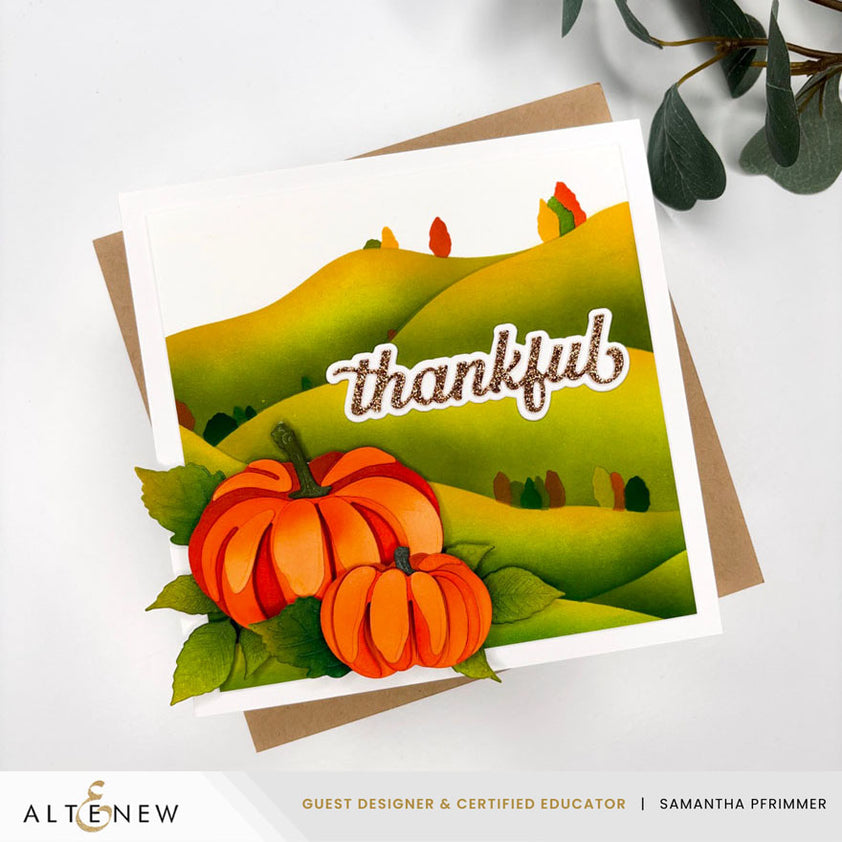Altenew Rolling Hills 3D Embossing Folder and Coloring Stencil Set ...