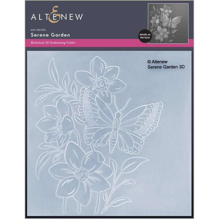 Altenew Serene Garden 3D Embossing Folder alt10672 – Simon Says Stamp