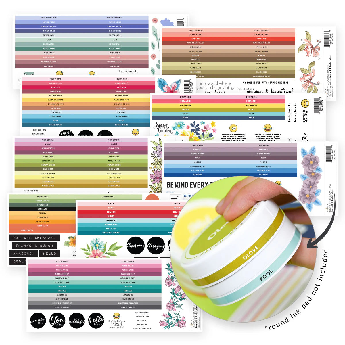 Altenew Vividly Versatile Round Ink Pads Label Set – Simon Says Stamp