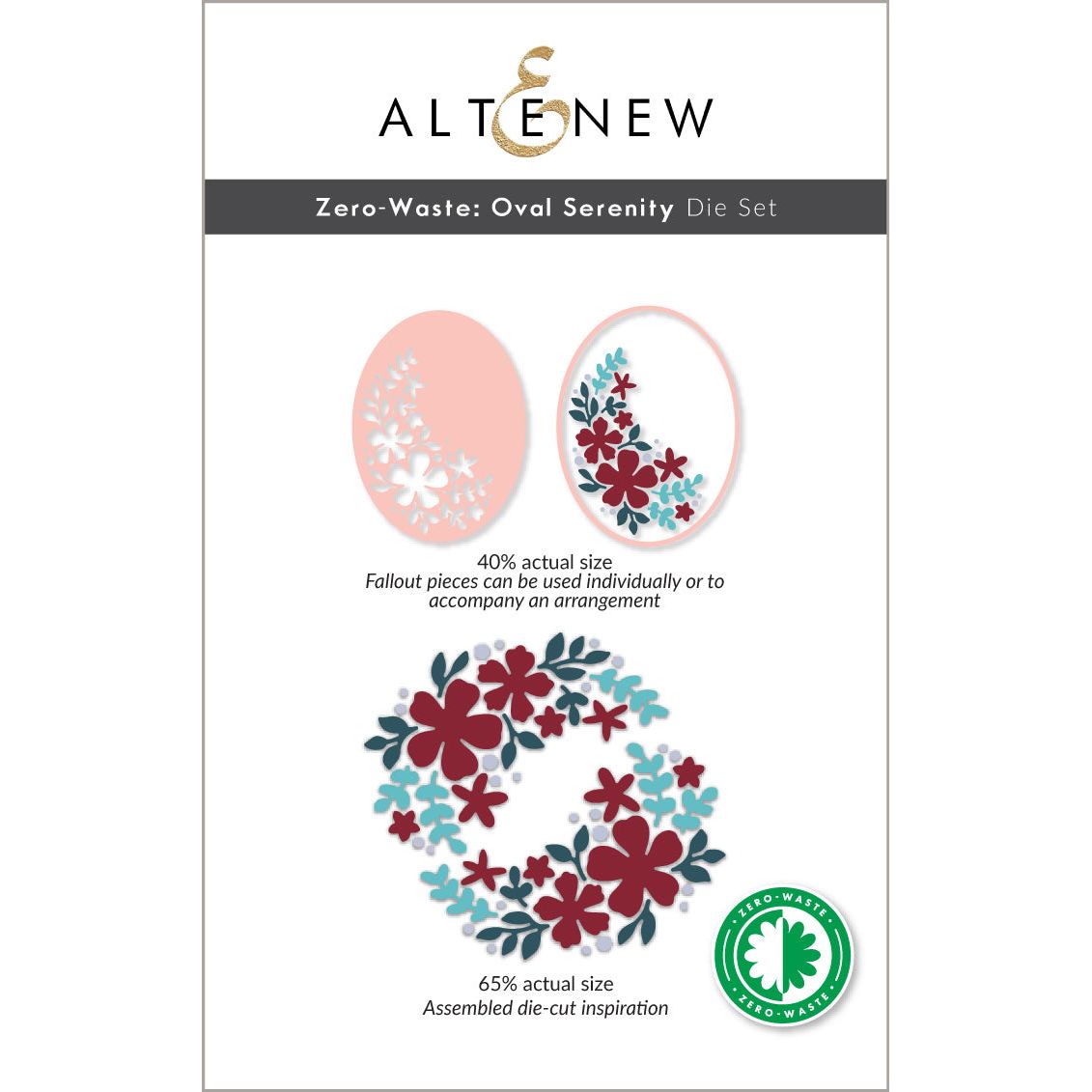 Altenew Zero-Waste Oval Serenity Dies alt10802 – Simon Says Stamp