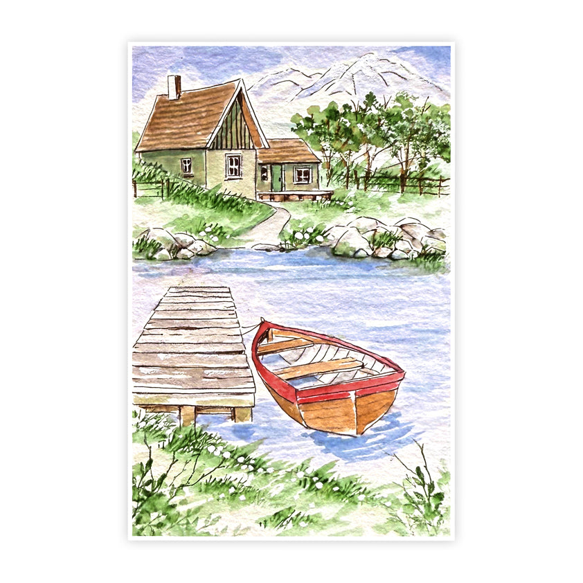 Art Impressions Lakehouse Foundation Stamp 6065 – Simon Says Stamp