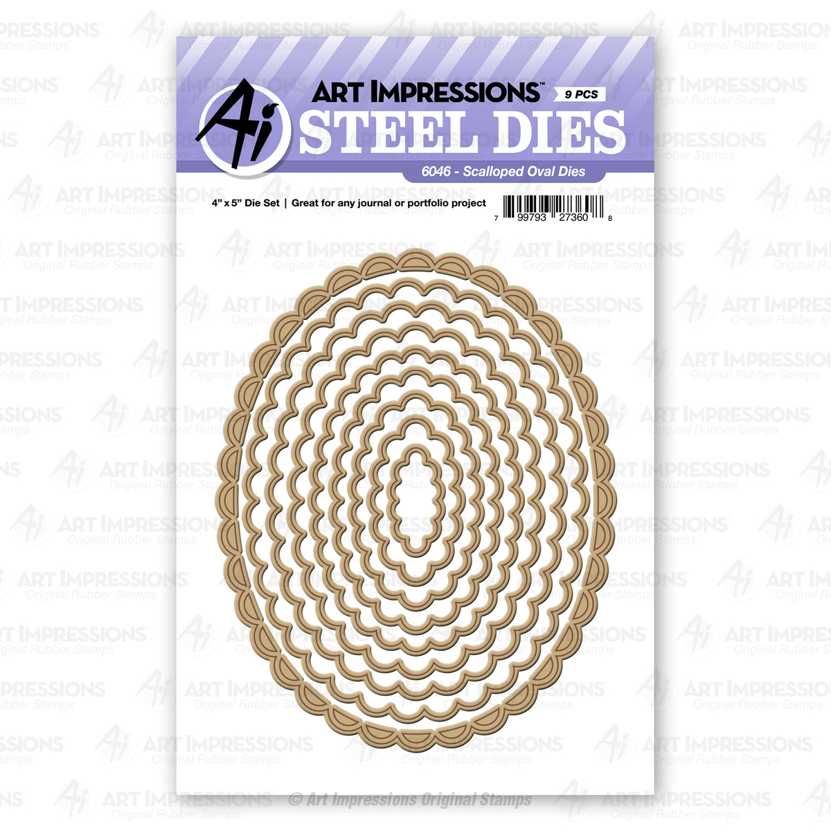 Art Impressions Scalloped Oval Dies 6046 – Simon Says Stamp