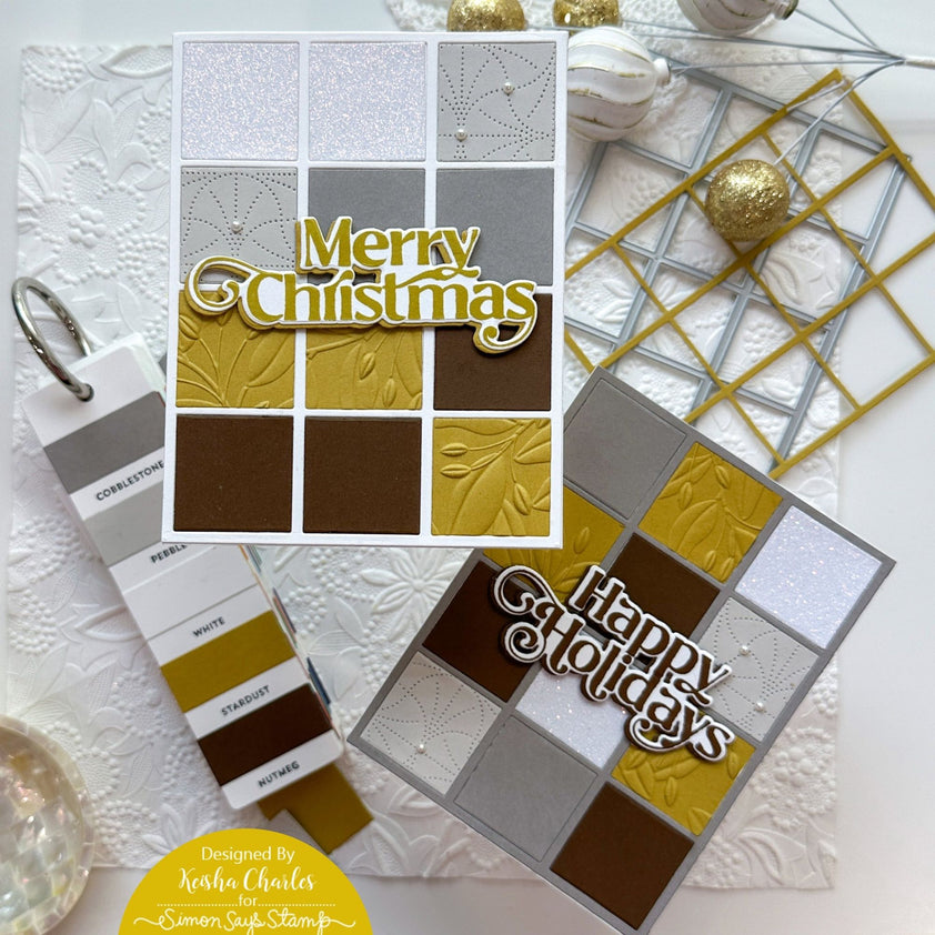 Simon Says Stamp Artwork Grid Plate Wafer Die s838