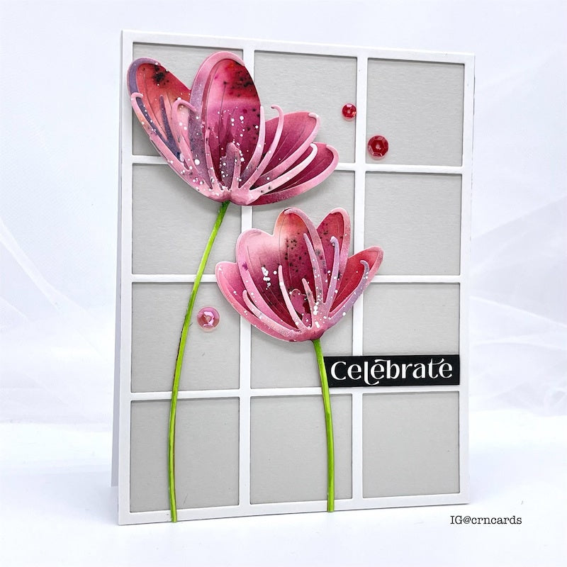 Simon Says Stamp Artwork Grid Plate Wafer Die s838