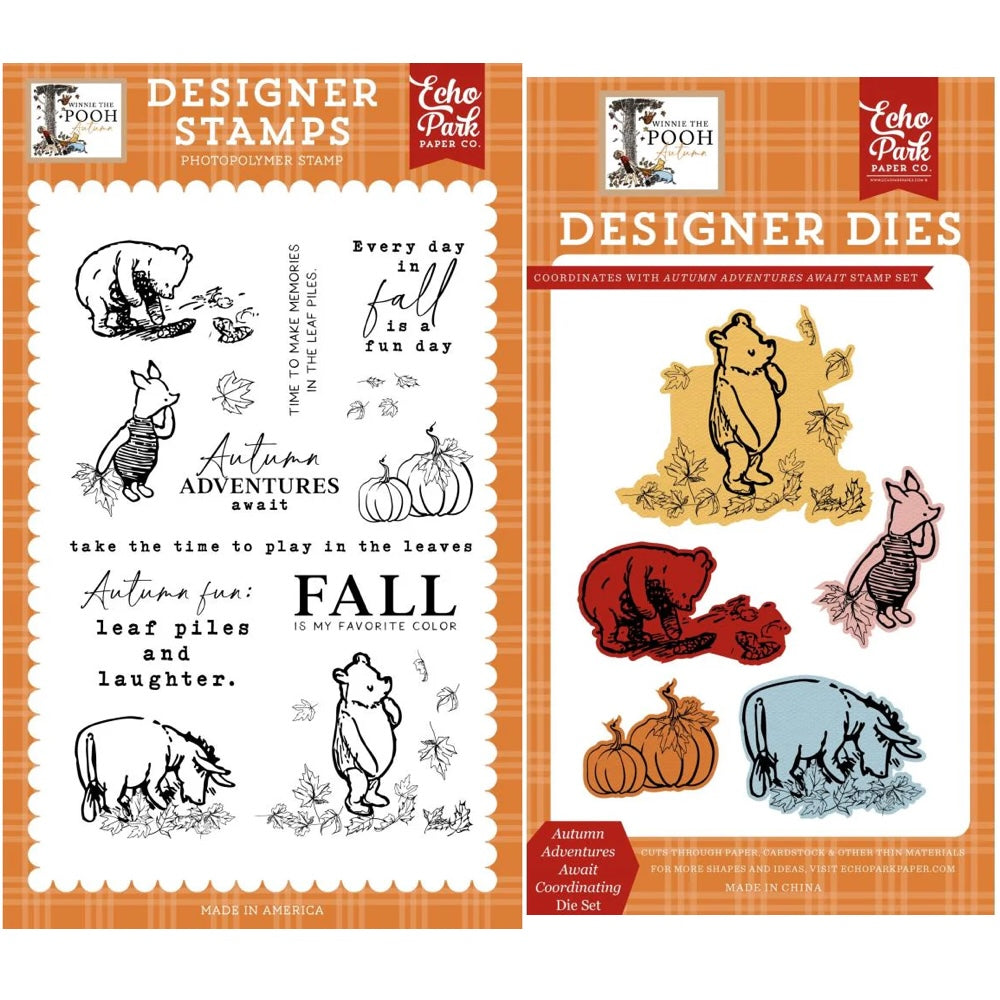 Echo Park Autumn Adventures Await Clear Stamps And Dies Bundle – Simon ...