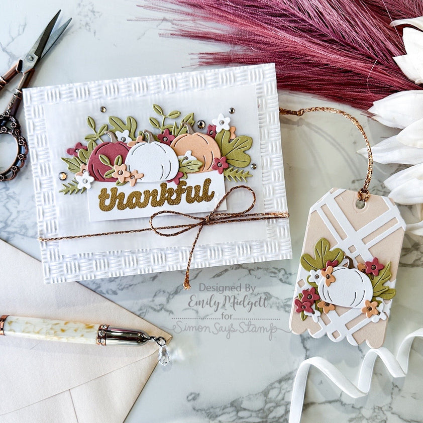 Simon Says Stamp Autumn Arrangement Wafer Dies s976 Sweet Wishes